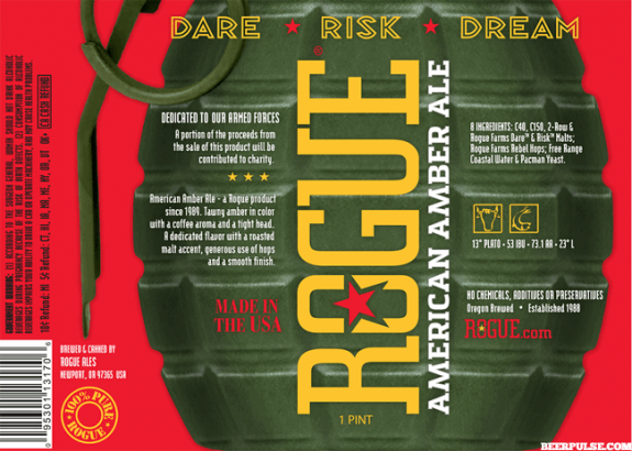 Rogue Ales to salute Armed Forces with American Amber Ale 16 oz ...